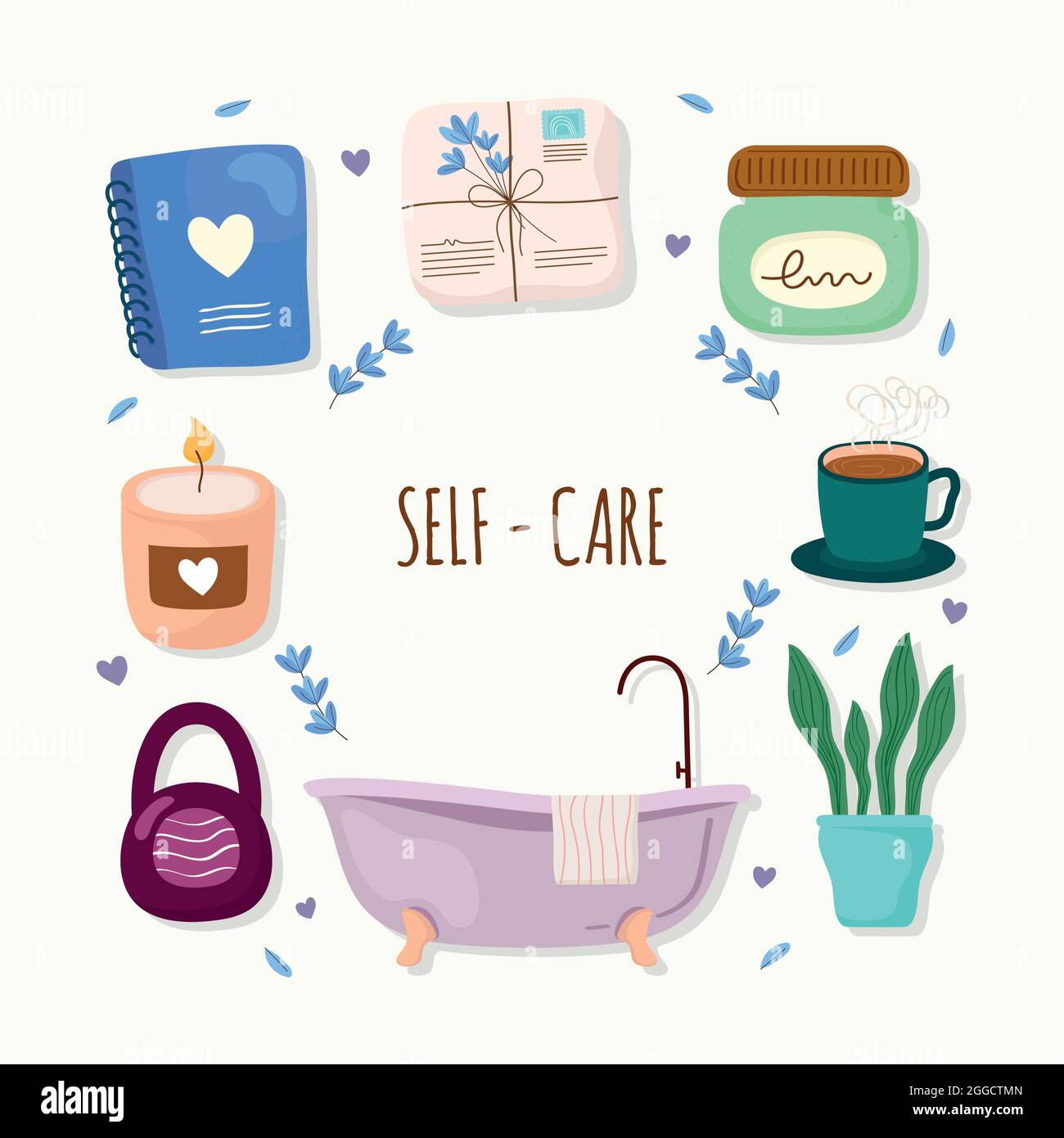 Self care lifestyle icons Stock Vector Image & Art - Alamy