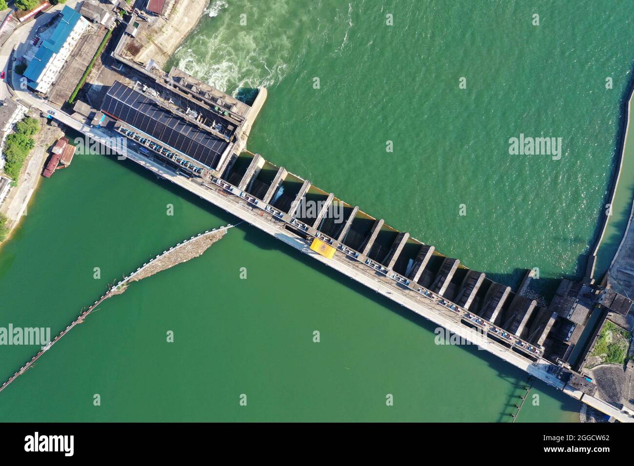 LIUZHOU, CHINA - AUGUST 30, 2021 - An aerial aerial photo taken on ...