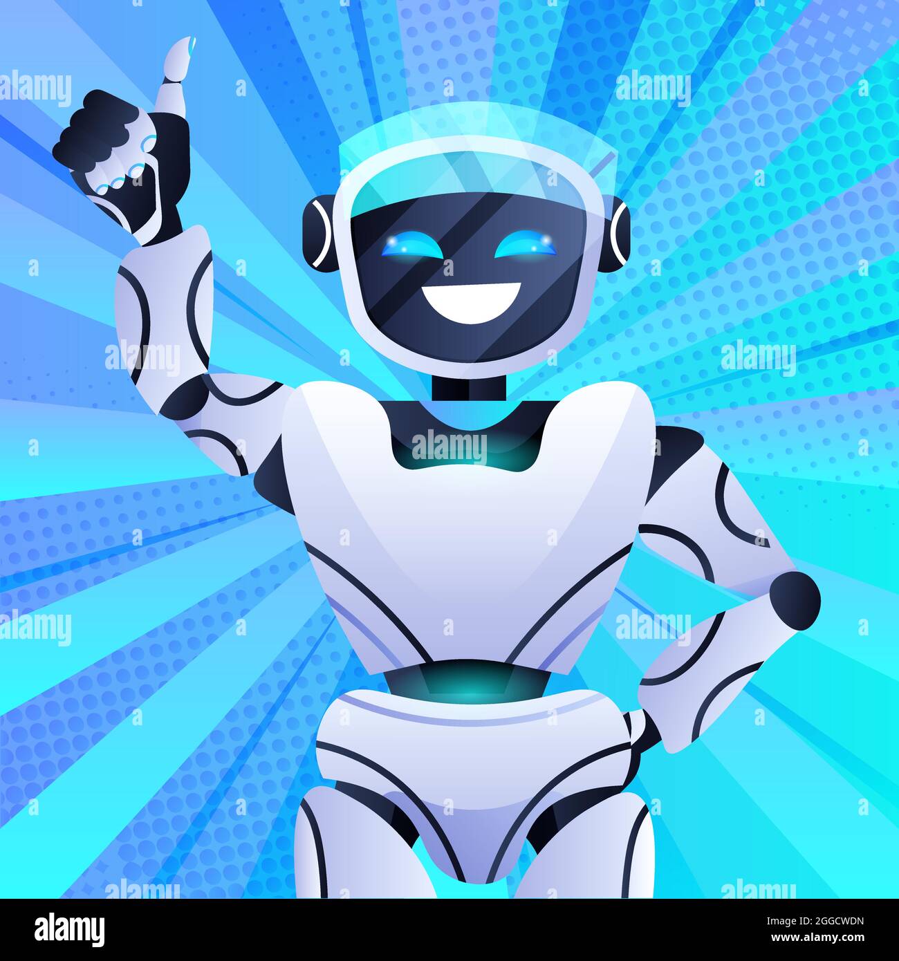 robot chatbot assistant modern robotic character artificial ...