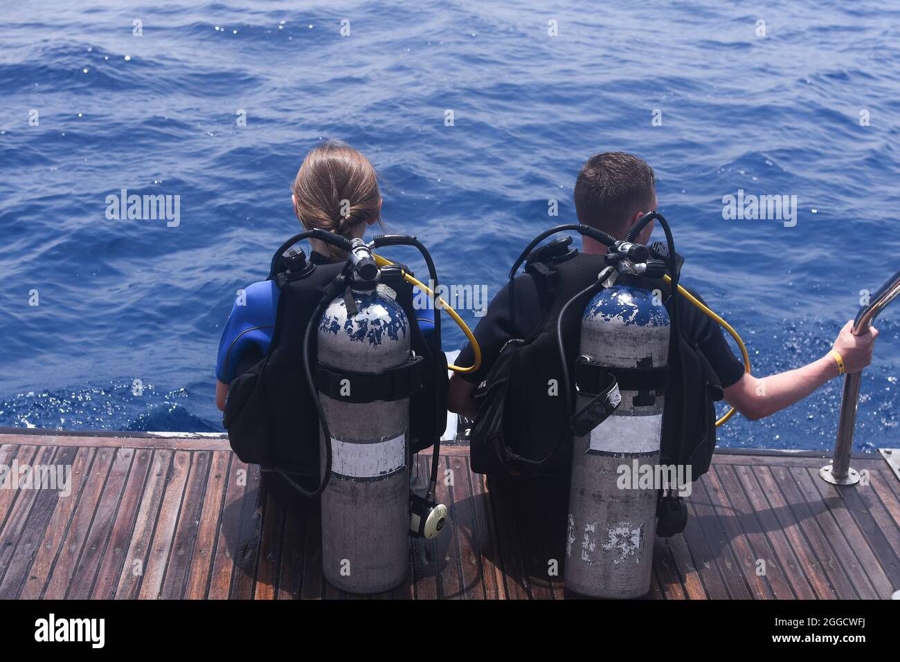 Heavy Women In Diving Gear