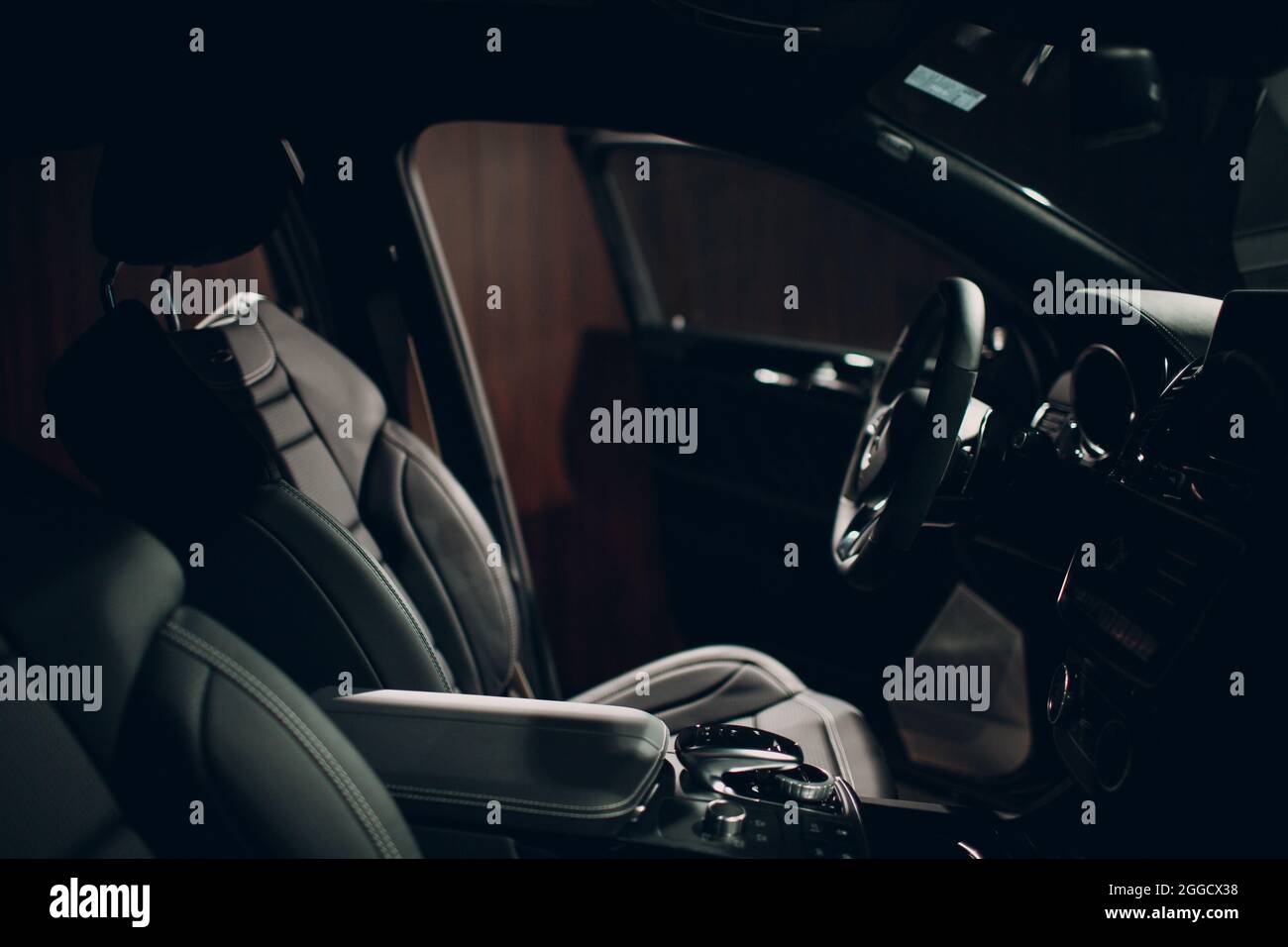 USA - New York, March 19, 2019: The new modern Mercedes Benz AMG GLE 63 ...