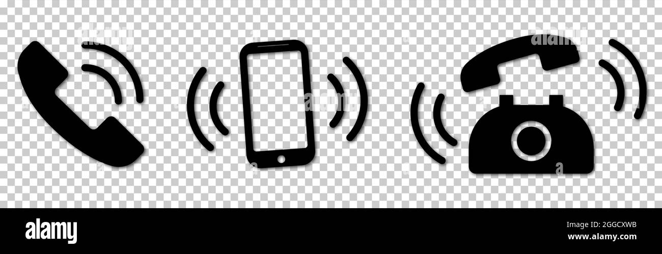 Ringing mobile phone icon hi-res stock photography and images - Alamy