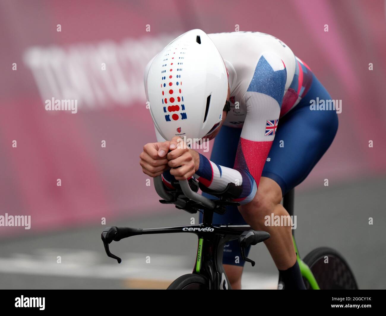 Great Britain's Finlay Graham in the Men's C3 Time Trial at Fuji ...