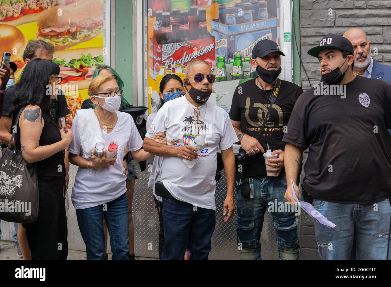 Bronx, United States. 30th Aug, 2021. The family of Michael Rosado ...