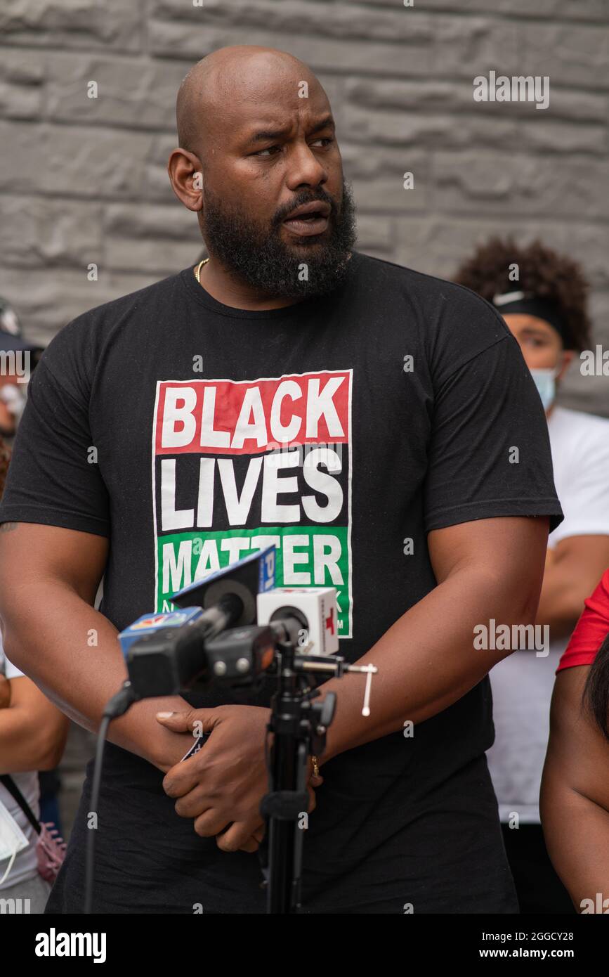 Bronx, United States. 30th Aug, 2021. The family of Michael Rosado ...
