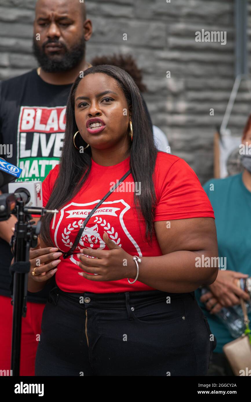 Bronx, United States. 30th Aug, 2021. The family of Michael Rosado ...