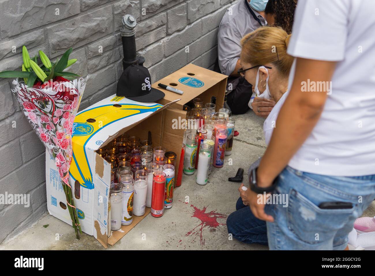 Bronx, United States. 30th Aug, 2021. The family of Michael Rosado ...
