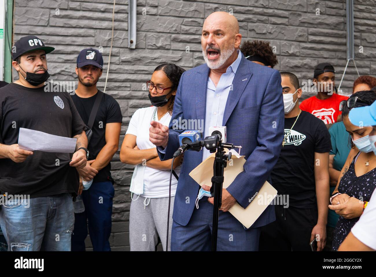 Bronx, United States. 30th Aug, 2021. The family of Michael Rosado ...