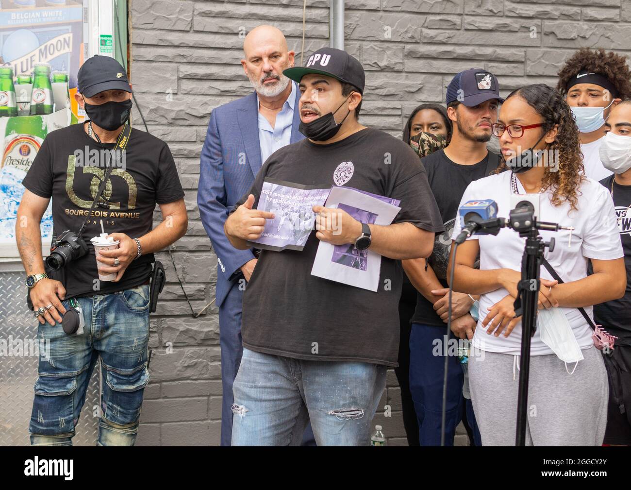 Bronx, United States. 30th Aug, 2021. The family of Michael Rosado ...