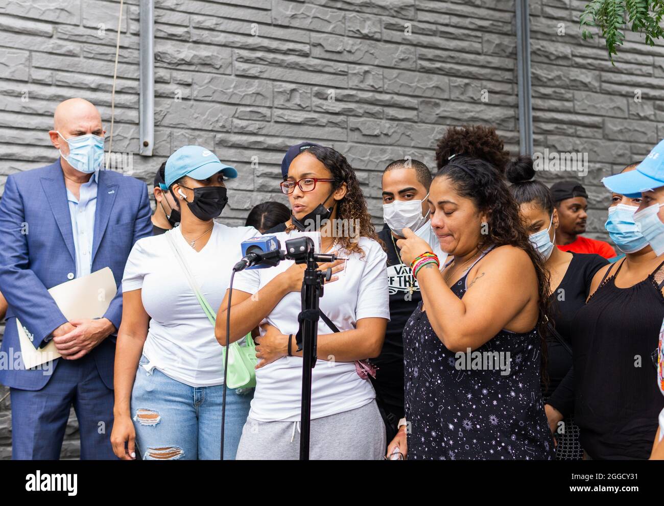 Bronx, United States. 30th Aug, 2021. The family of Michael Rosado ...