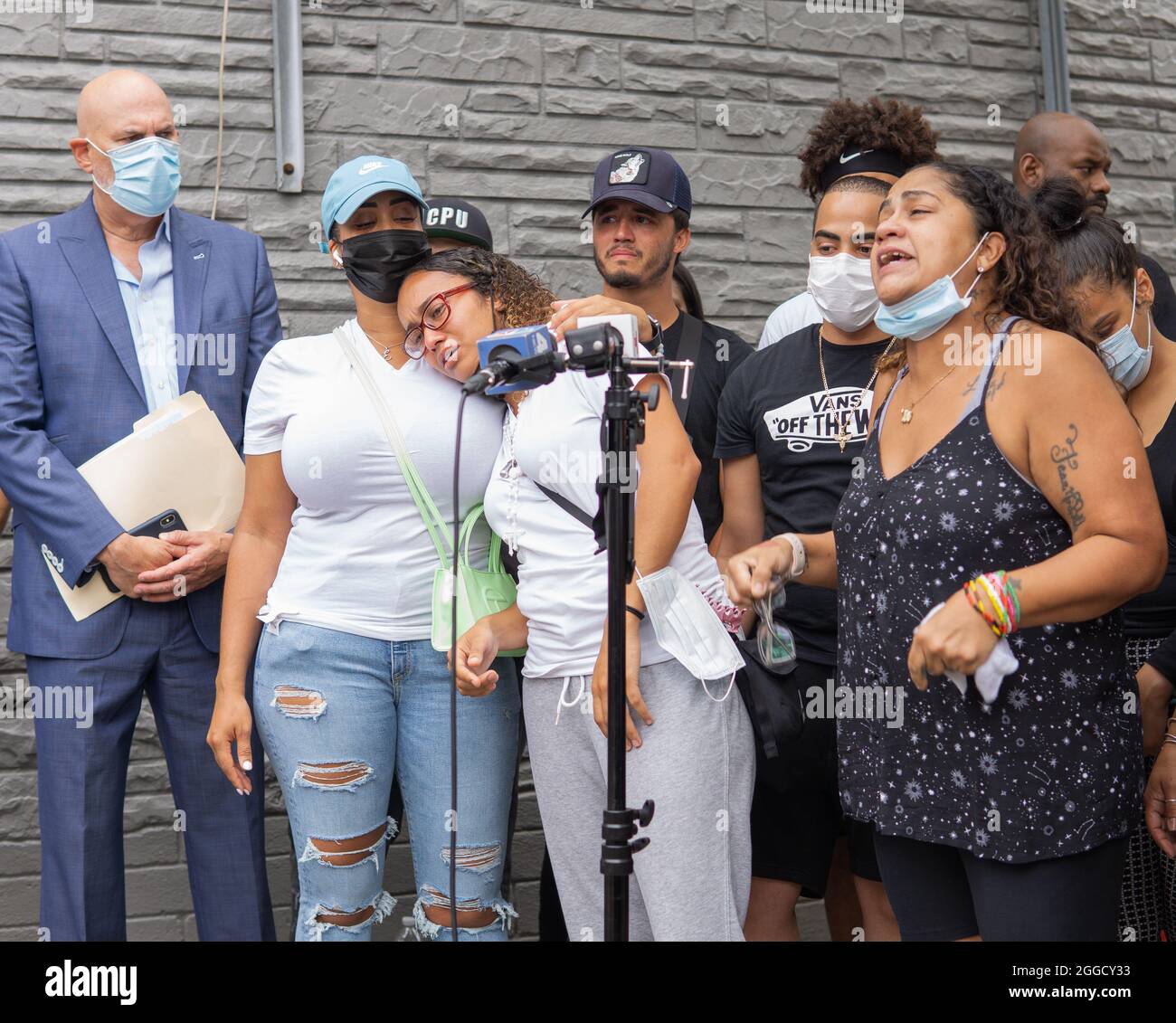 Bronx, United States. 30th Aug, 2021. The family of Michael Rosado ...