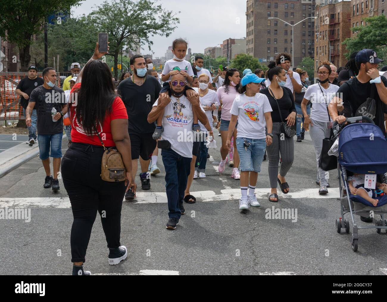 Bronx, United States. 30th Aug, 2021. The family of Michael Rosado ...
