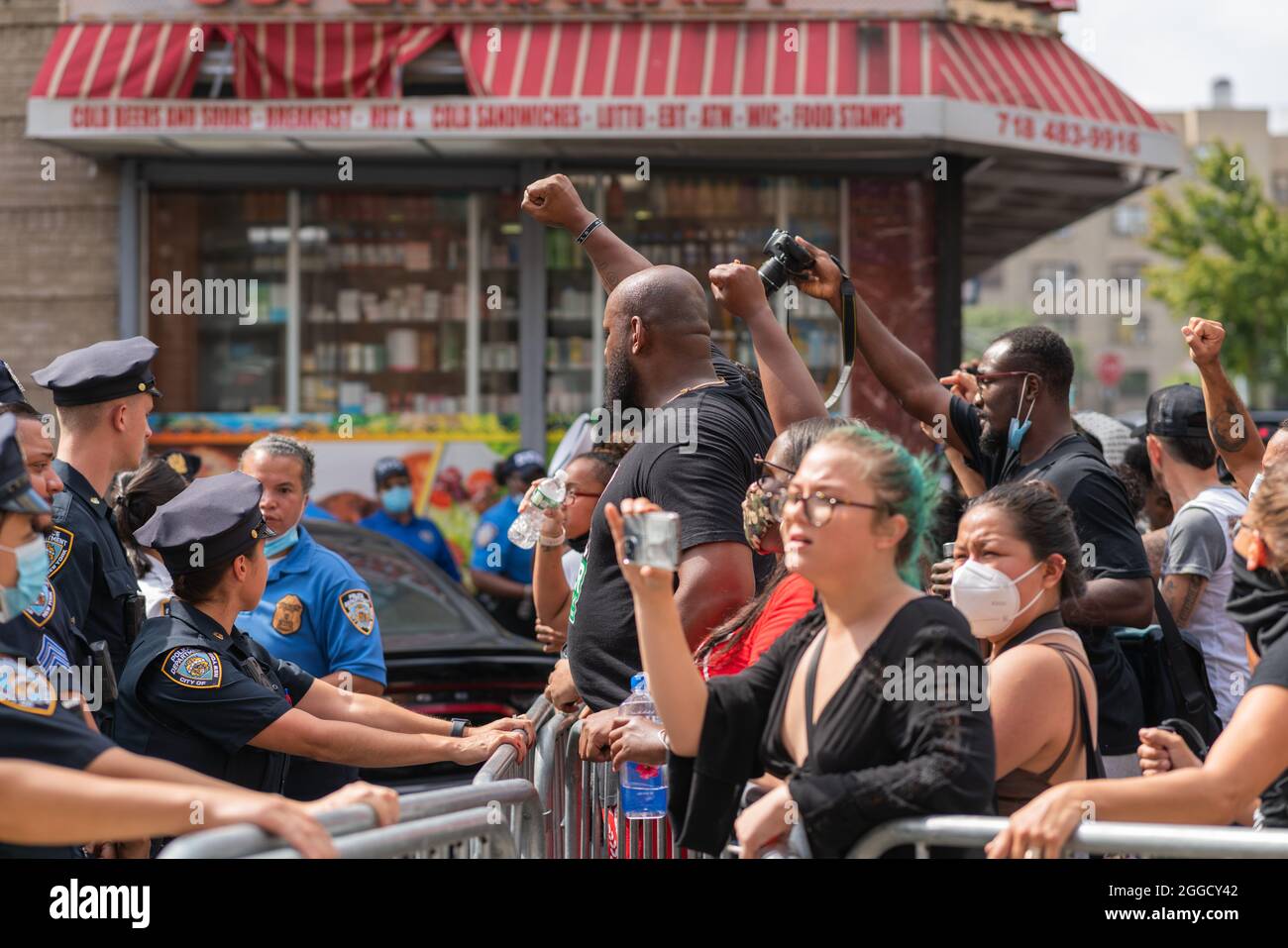 Bronx, United States. 30th Aug, 2021. The family of Michael Rosado ...