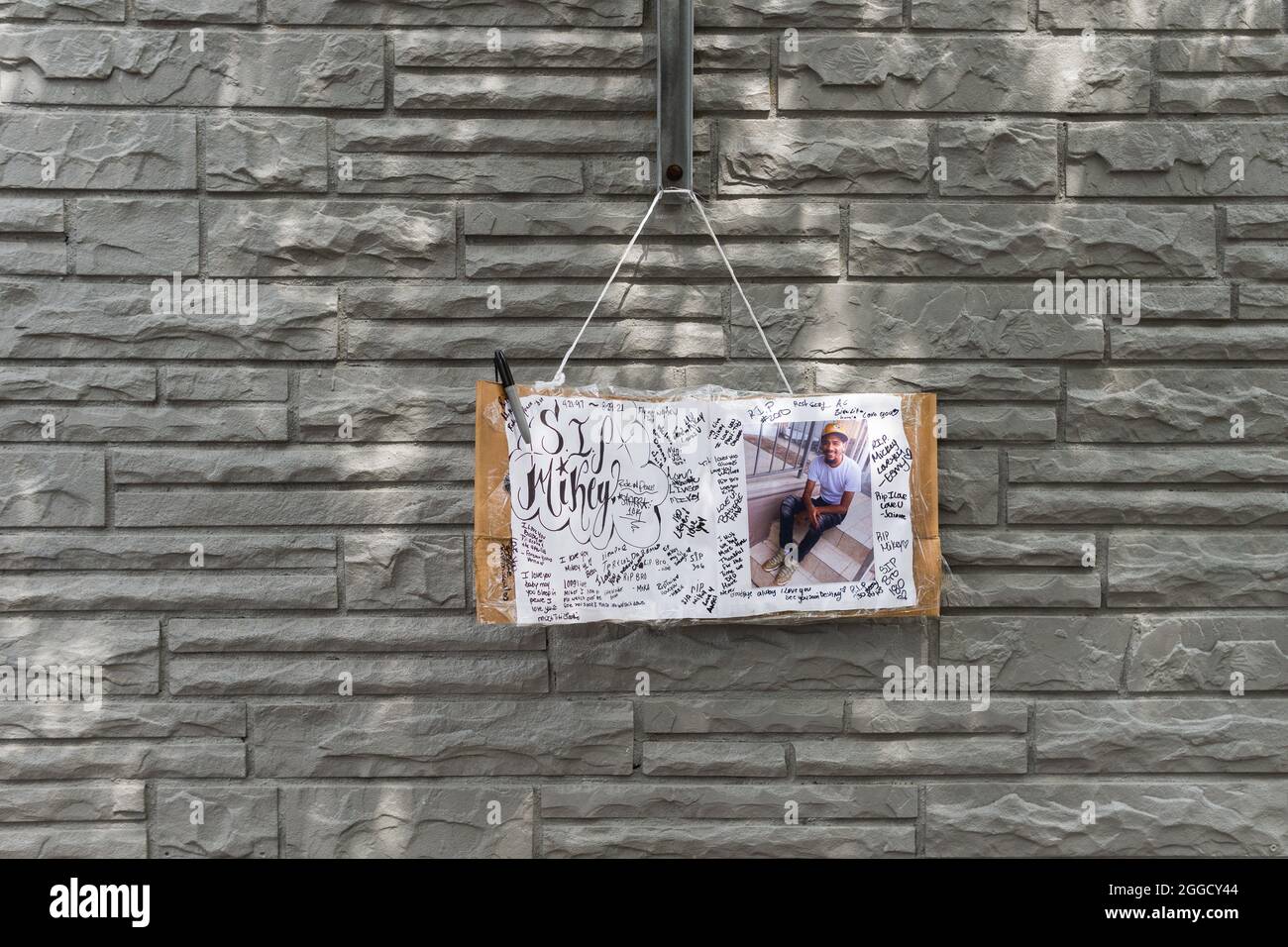 Bronx, United States. 30th Aug, 2021. The family of Michael Rosado ...