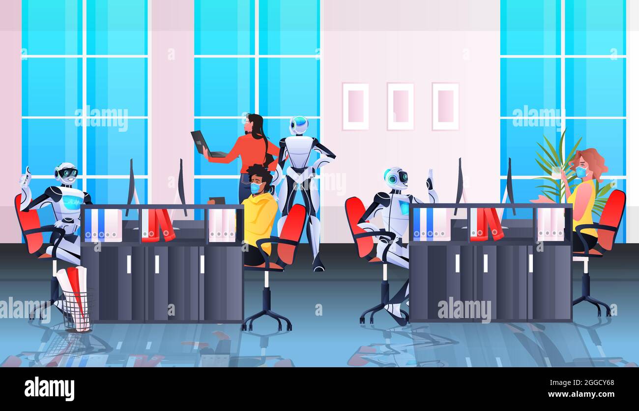 Humanoid robot man in space hi-res stock photography and images - Alamy