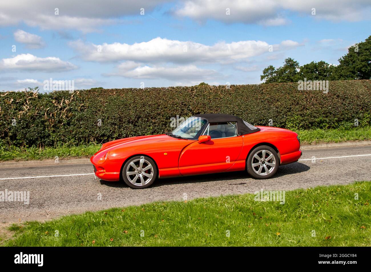 1996 90s red TVR Base Chimaera two-seater 2dr cabrio, 5 speed manual ...
