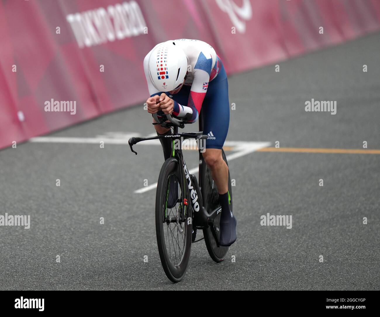 Great Britain's Graham Finlay in the Men's C3 Time Trial at Fuji ...