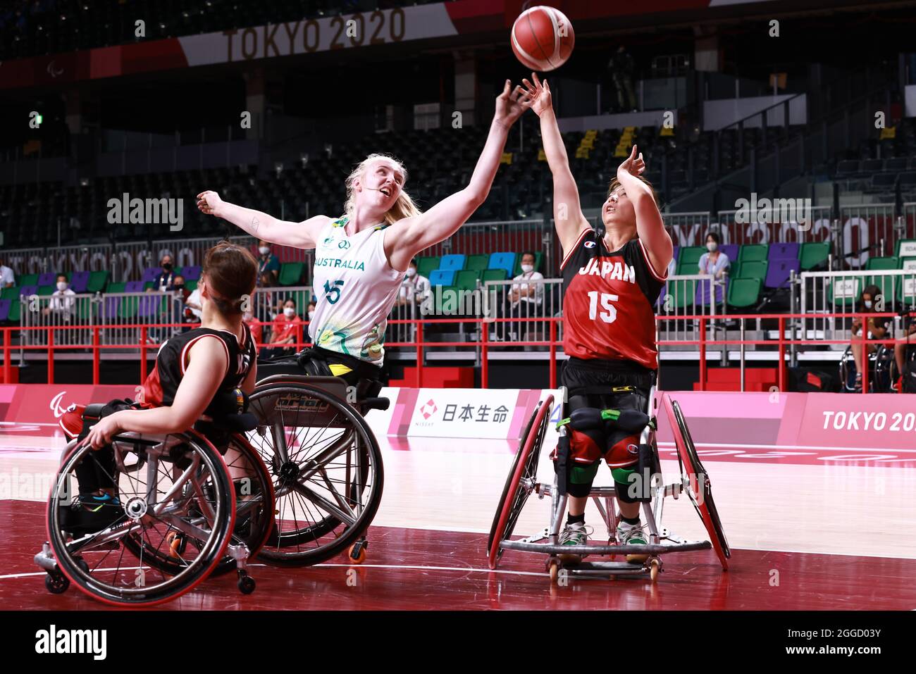 Tokyo, Japan. 25th Aug, 2021. (L-R) Merritt Amber (AUS), Mari Amimoto ...