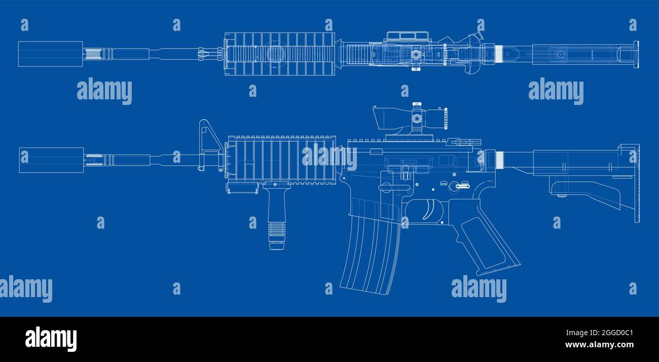 Army weapons. Vector Stock Vector Image & Art - Alamy