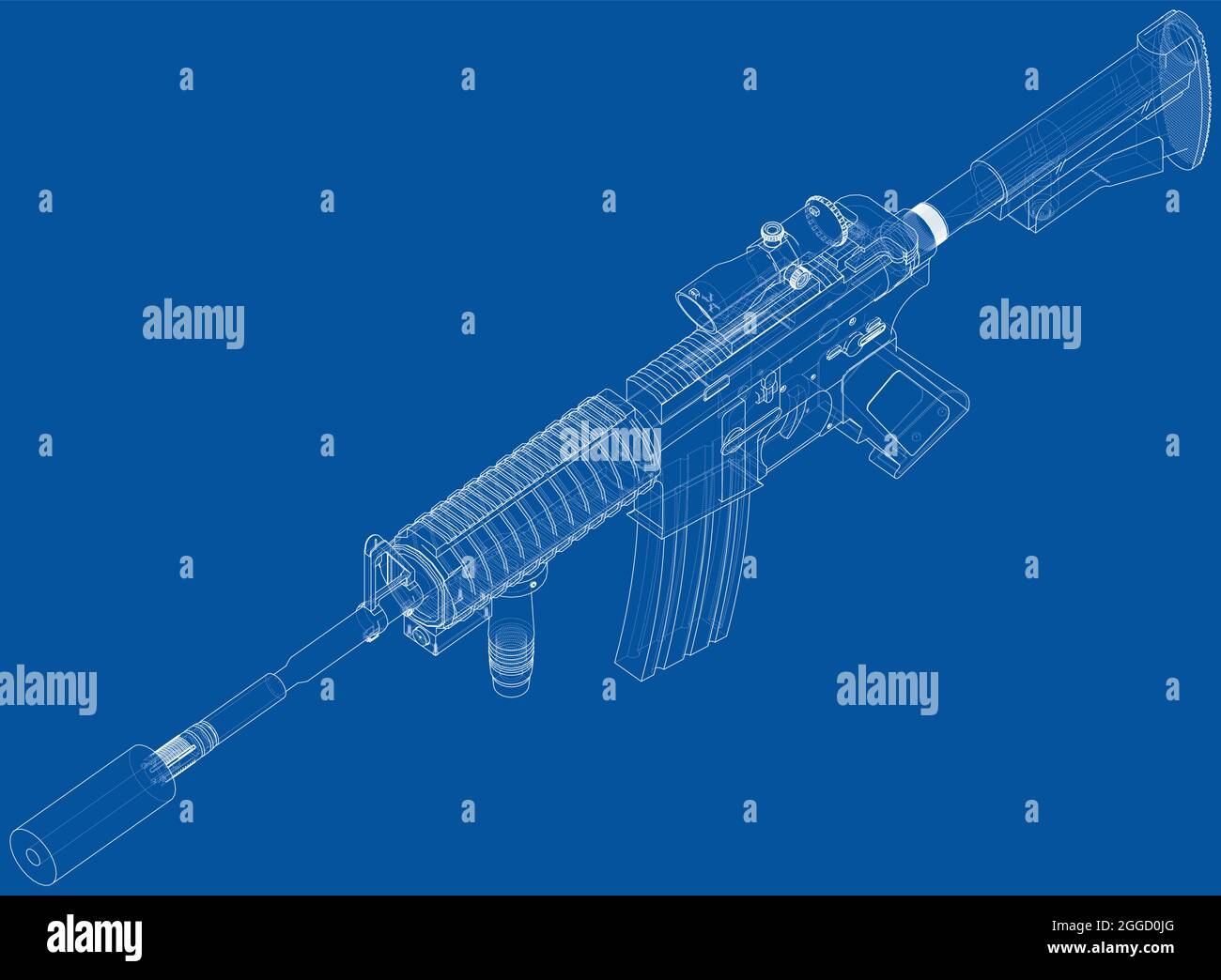 Army weapons. Vector Stock Vector Image & Art - Alamy