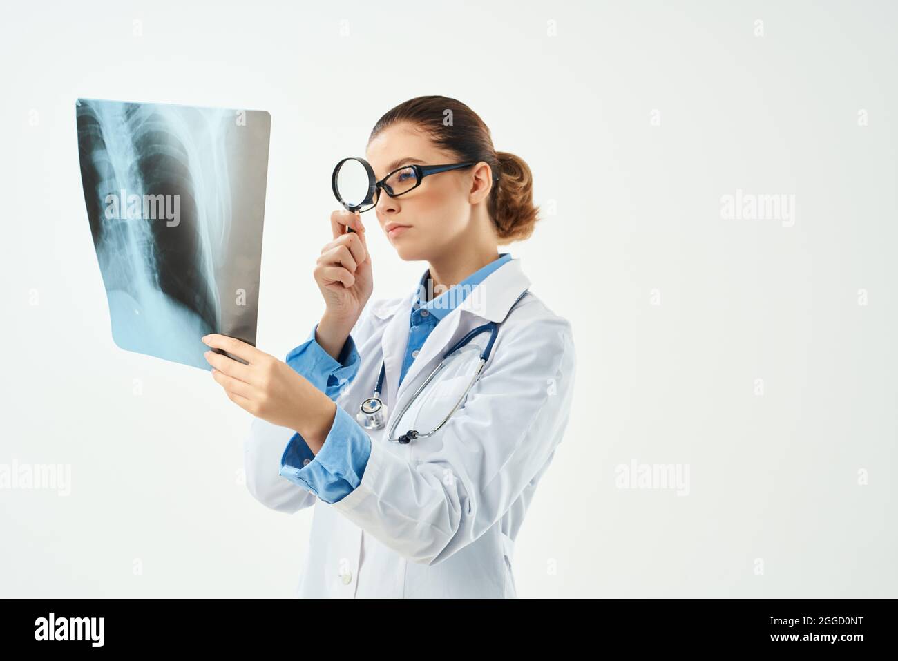 radiologist with x-ray health care hospital work Stock Photo - Alamy