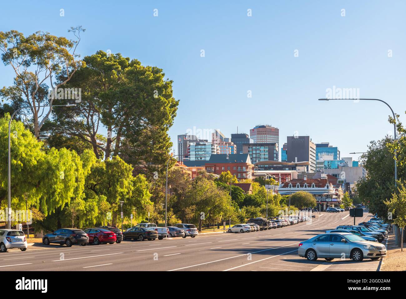 Adelaide, South Australia - April 4, 2021: Adelaide City skyline viewed ...