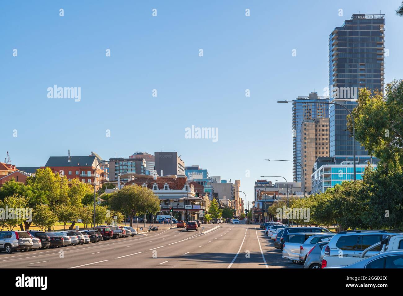 Adelaide, South Australia - April 4, 2021: Adelaide City skyline viewed ...