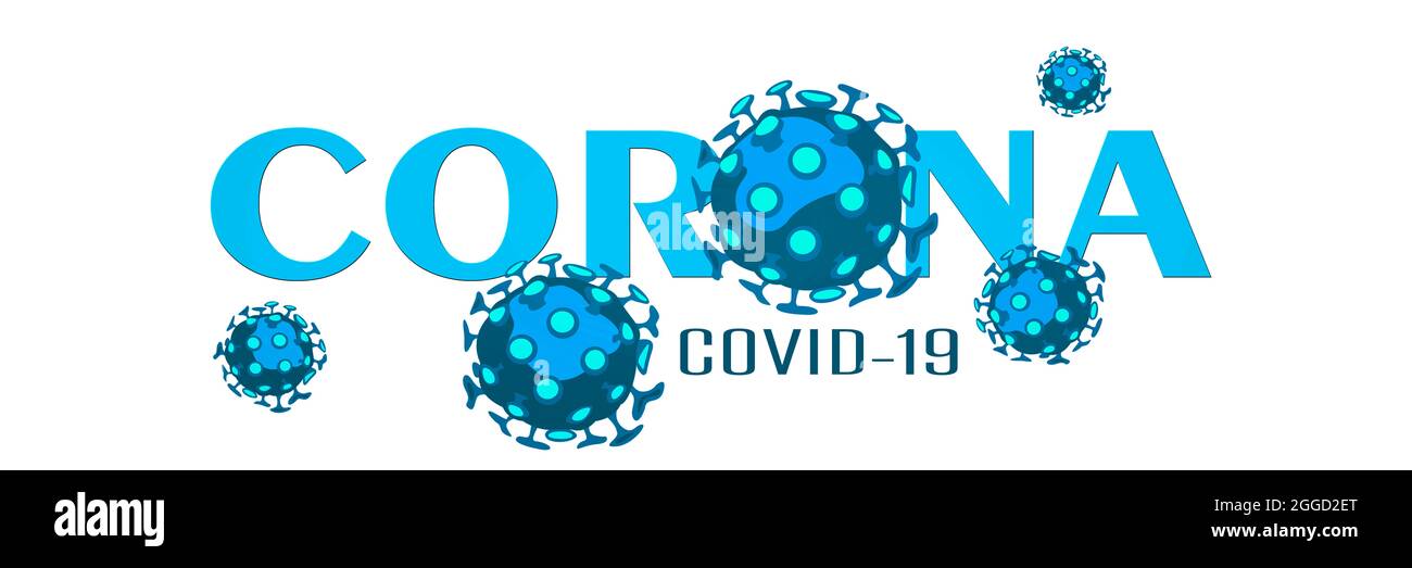 Dangerous corona virus, SARS pandemic risk concept. 3D illustration ...