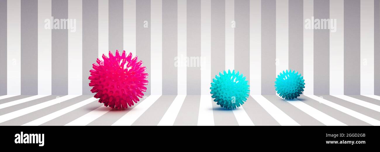 Dangerous corona virus, SARS pandemic risk concept. 3D illustration ...