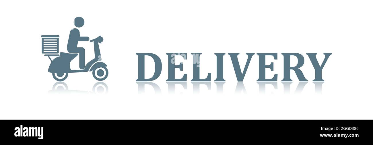 Illustration of a delivery concept Stock Photo - Alamy