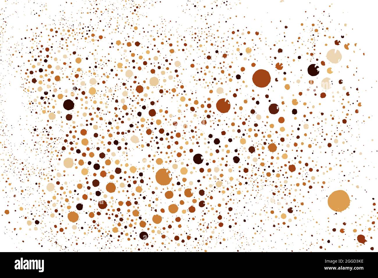 Coffee Color Grain Texture Isolated on White Background. Chocolate ...