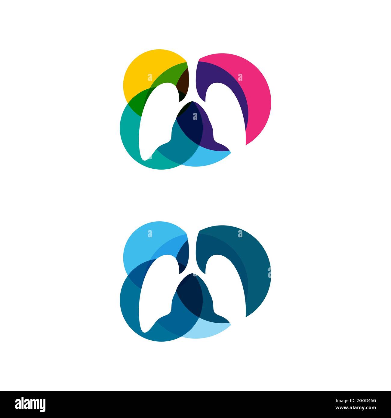 Lung Vector icon for medical design illustration Template Stock Photo ...