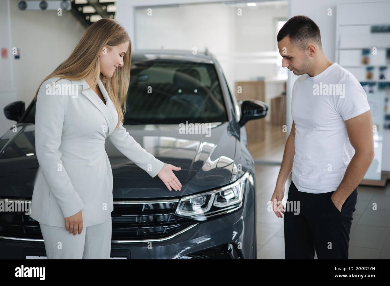 Female car owner hi-res stock photography and images - Alamy
