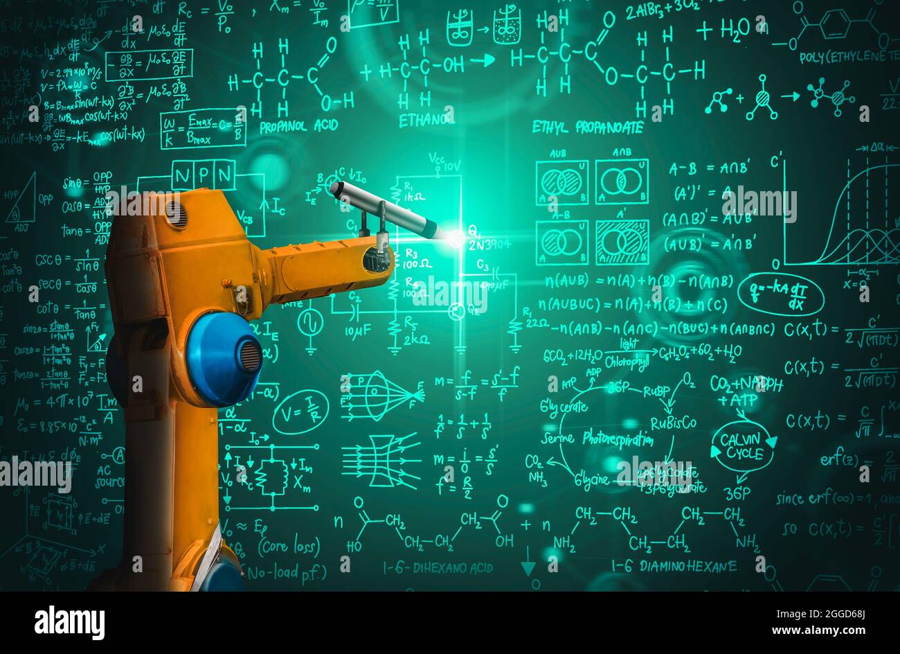 Solving math problem computer hi-res stock photography and images - Alamy