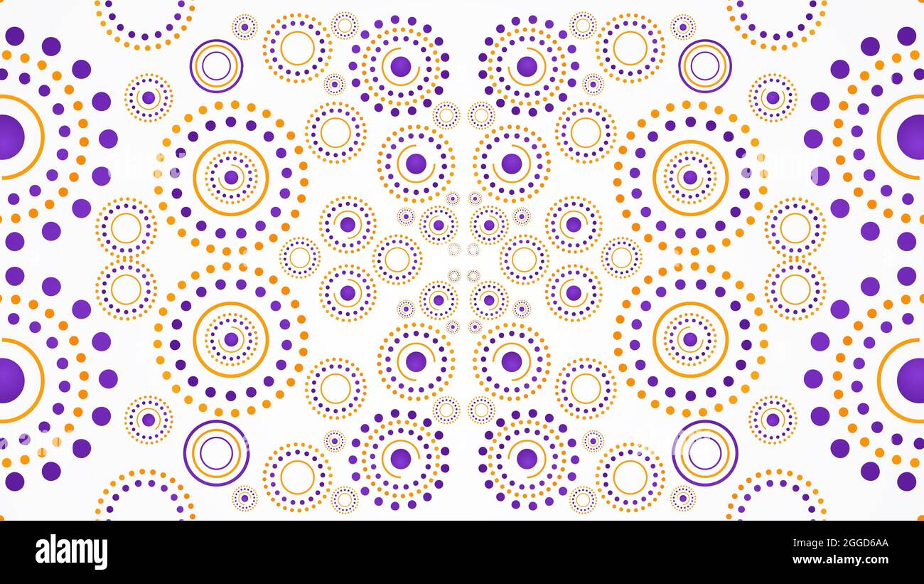 abstract orange and purple circle pattern background design Stock Photo ...