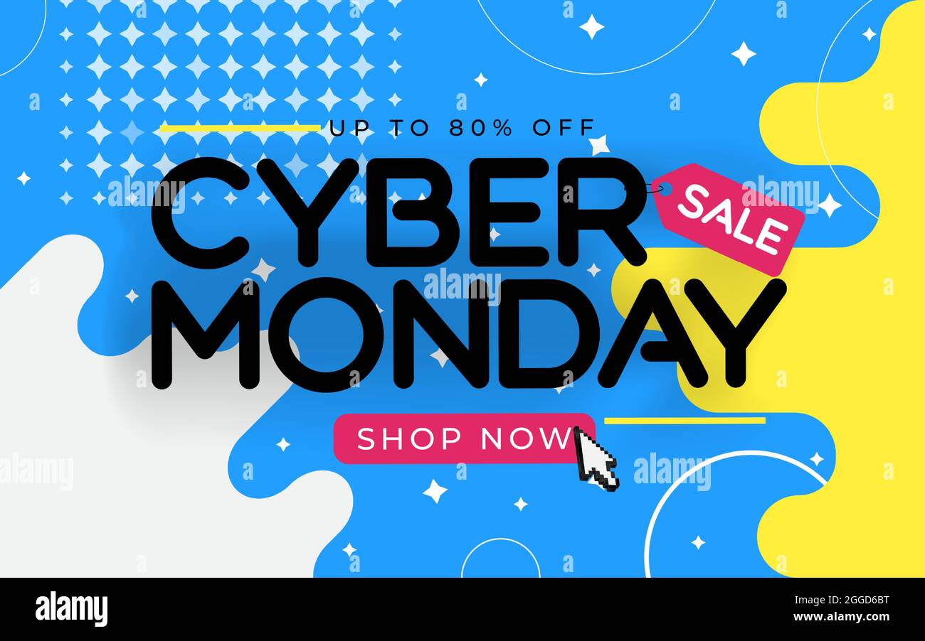 Abstract Modern Tech Cyber Monday Sale Special Offer Background. Vector ...