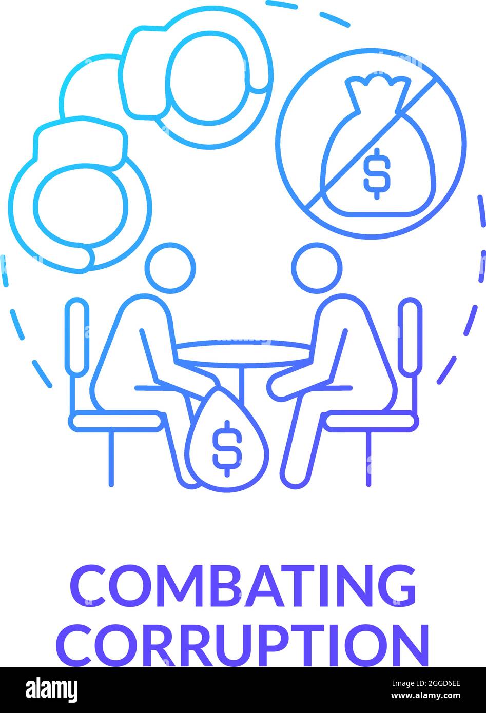 Combating corruption blue gradient concept icon Stock Vector Image ... Combating corruption blue gradient concept icon Stock Vector Image ...