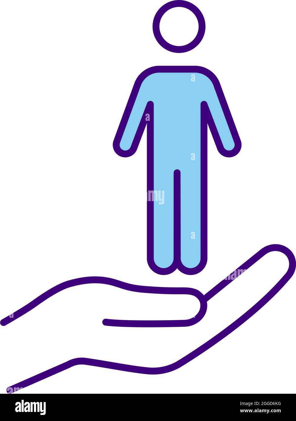 Supporting person Stock Vector Images - Alamy