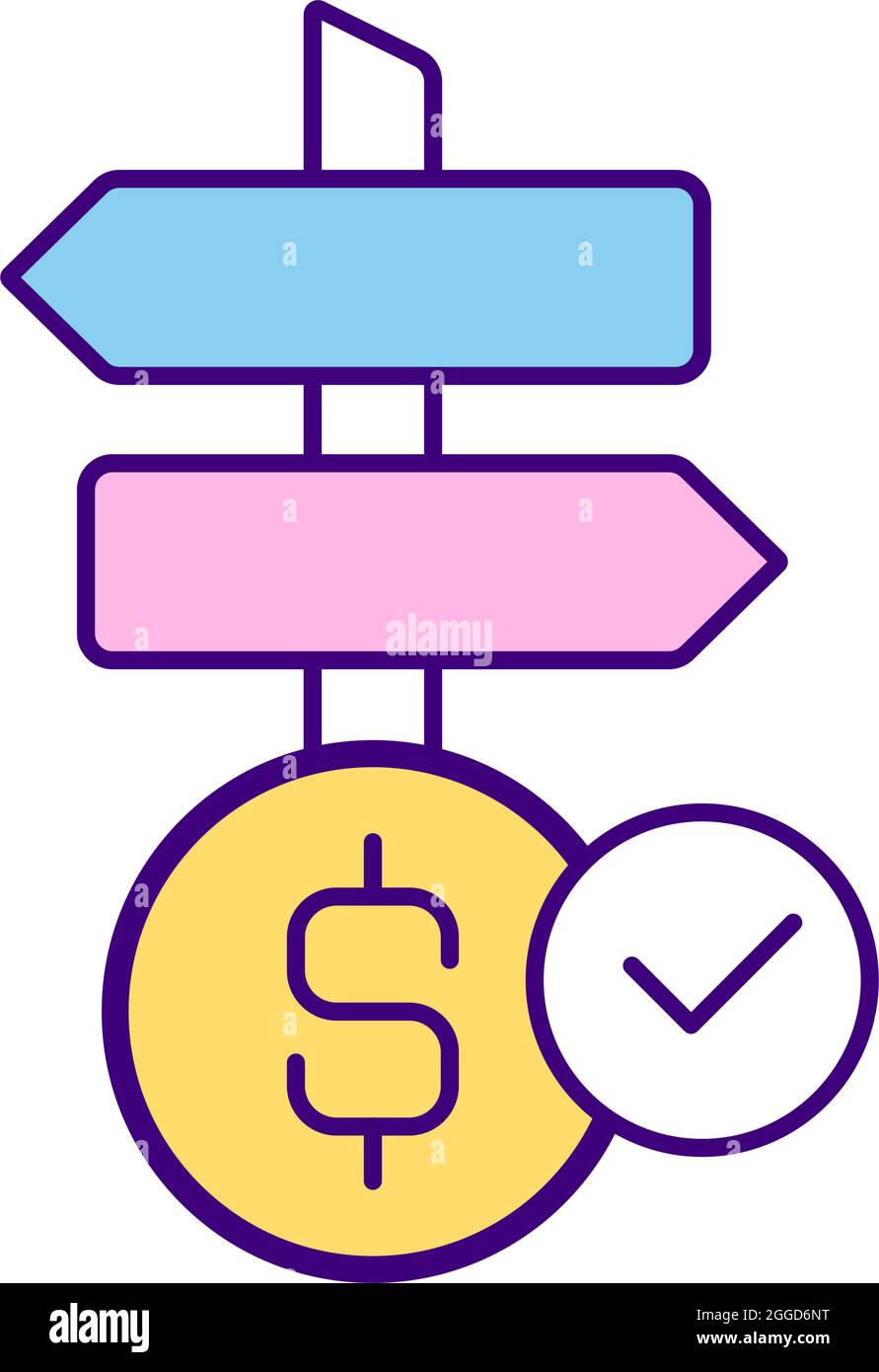 Options for money investment RGB color icon Stock Vector Image & Art ...