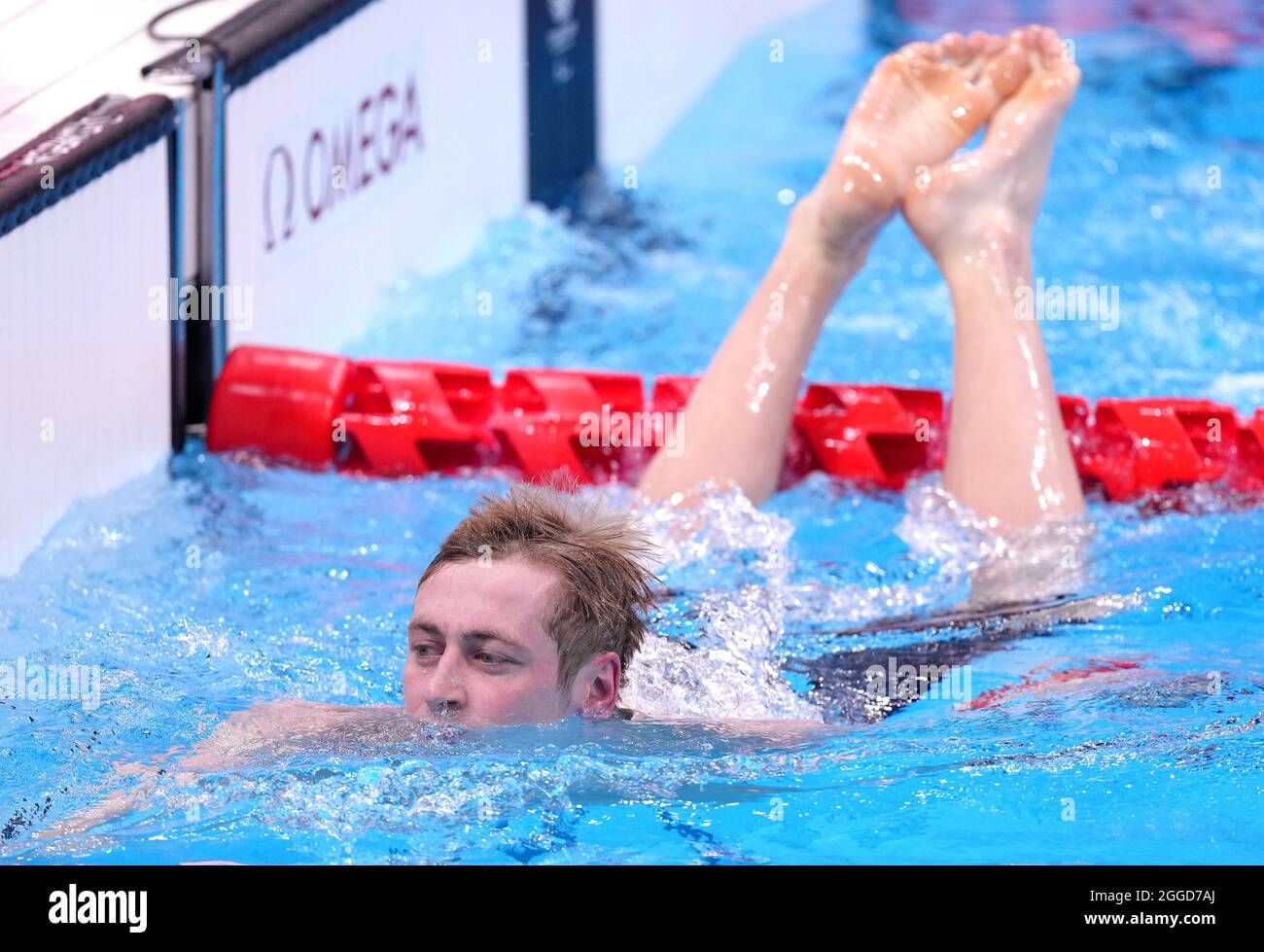 Great Britain's Stephen Clegg wins bronze in the Men's 100m Freestyle ...