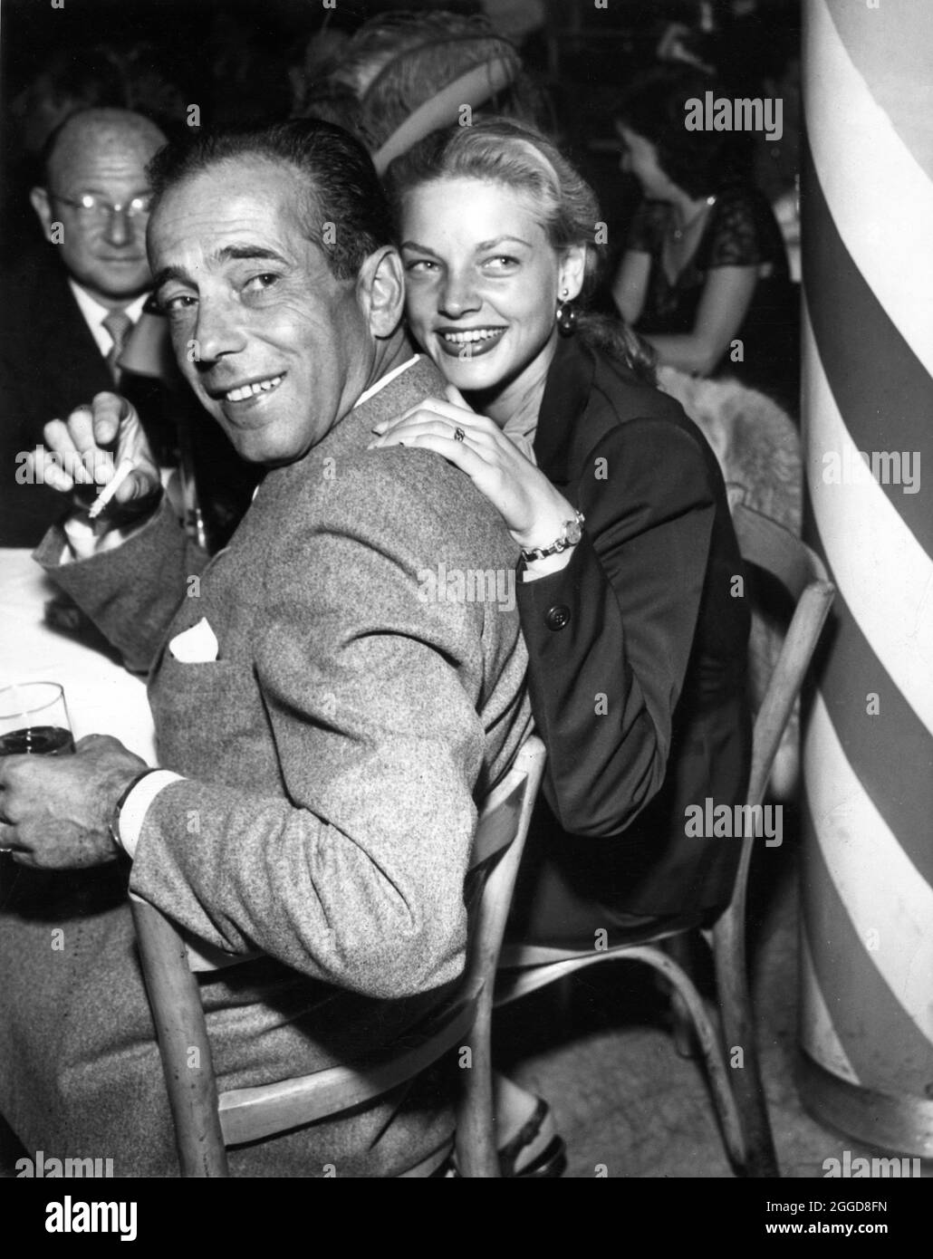HUMPHREY BOGART and LAUREN BACALL at the MOCAMBO Nightclub in West ...