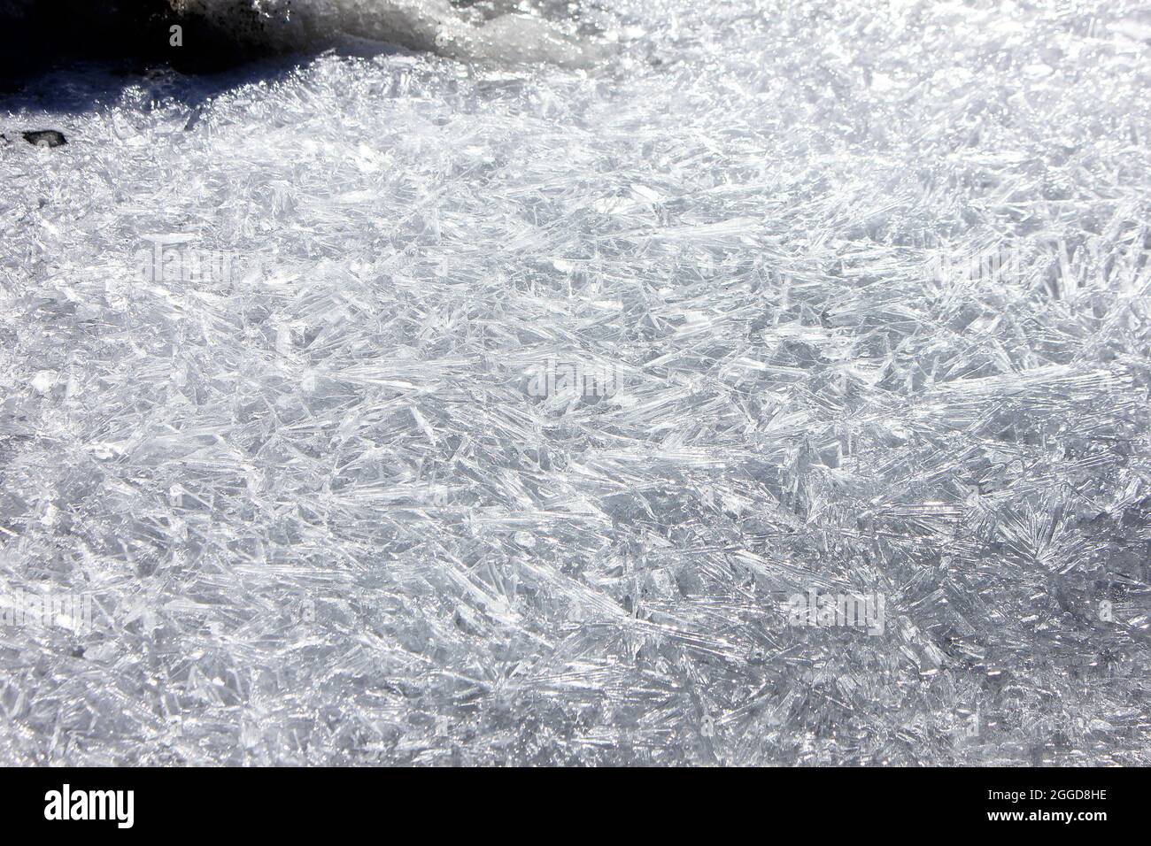 Beautiful texture of white ice on the river Stock Photo - Alamy