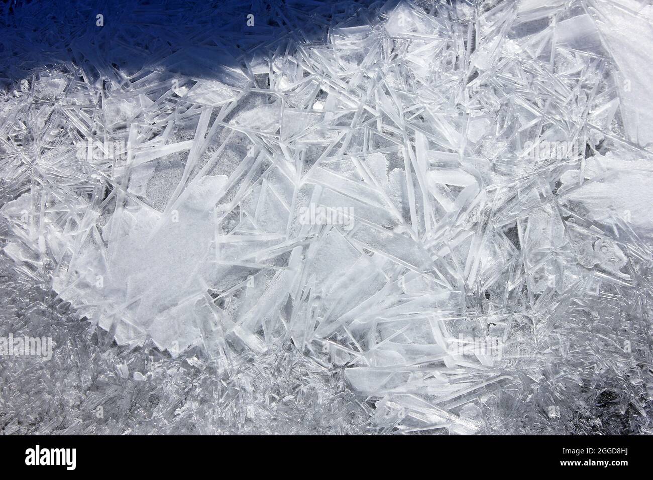 Beautiful texture of white ice on the river Stock Photo - Alamy