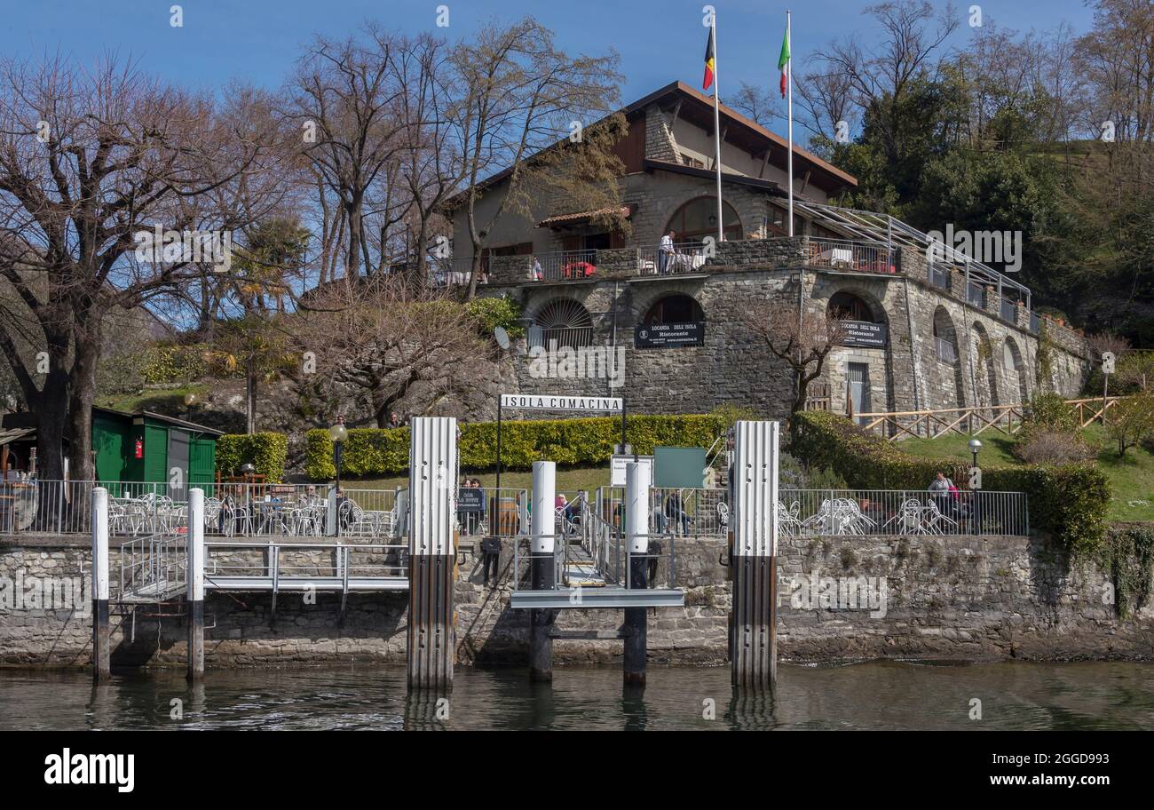 Locanda dell'Isola Comacina, Isola Comacina island, Lake Como, Lombardy ...