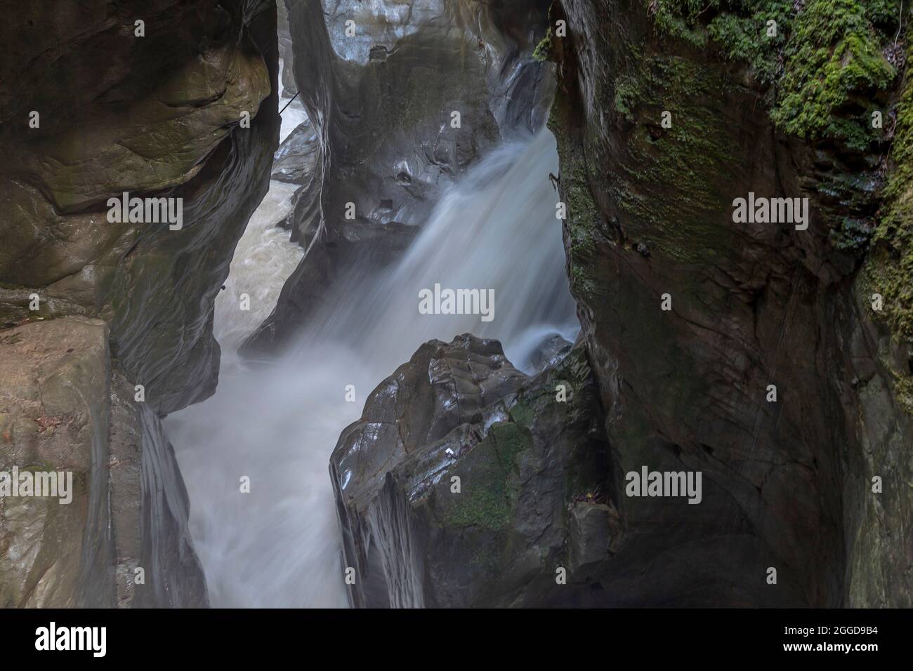 Orrido di Bellano, Gorge of river Pioverna, Bellano village, Lake Como ...