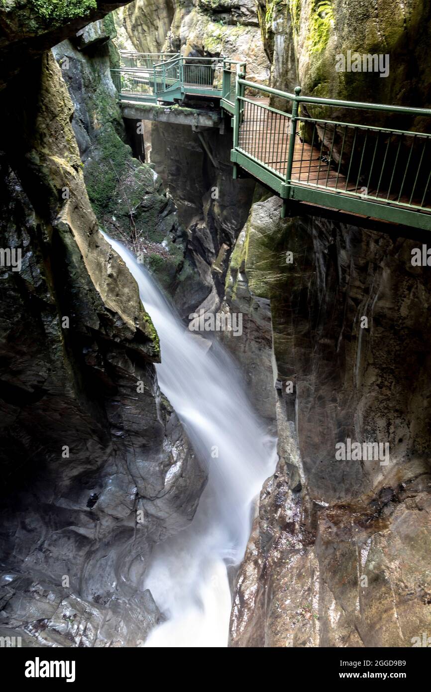 Orrido di Bellano, Gorge of river Pioverna, Bellano village, Lake Como ...