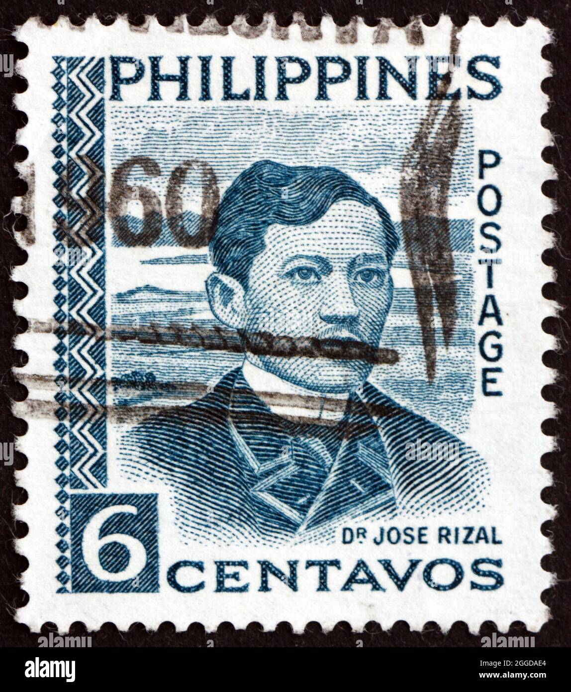 PHILIPPINES - CIRCA 1959: a stamp printed in Philippines shows Jose ...