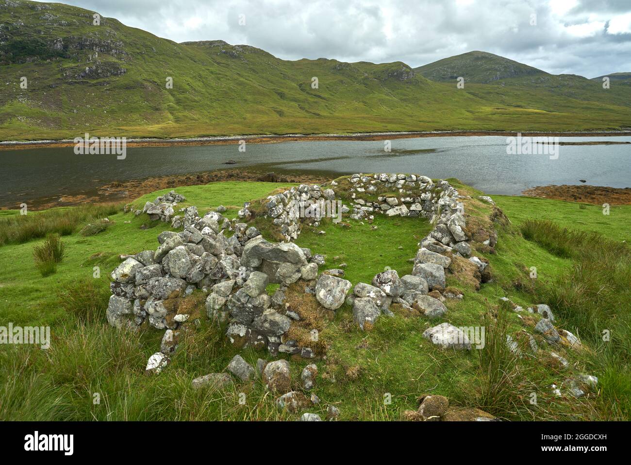 Remains of various buildings surrounding and incorporating Seaforth ...