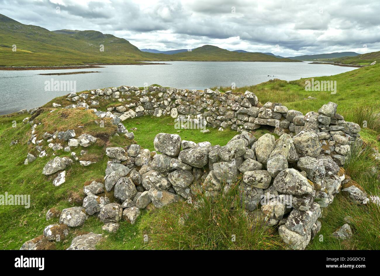 Remains of various buildings surrounding and incorporating Seaforth ...