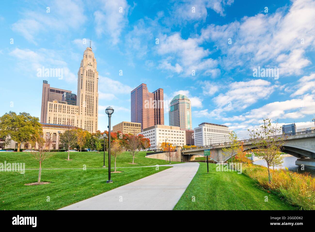 View of downtown Columbus Ohio Skyline in USA Stock Photo - Alamy